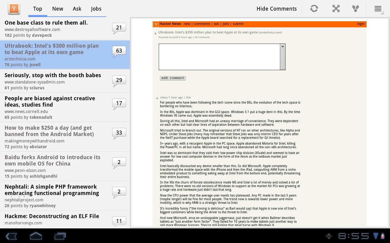12 Best Android 3.0+ Apps For Honeycomb Tablets From The Last 2 Weeks ...