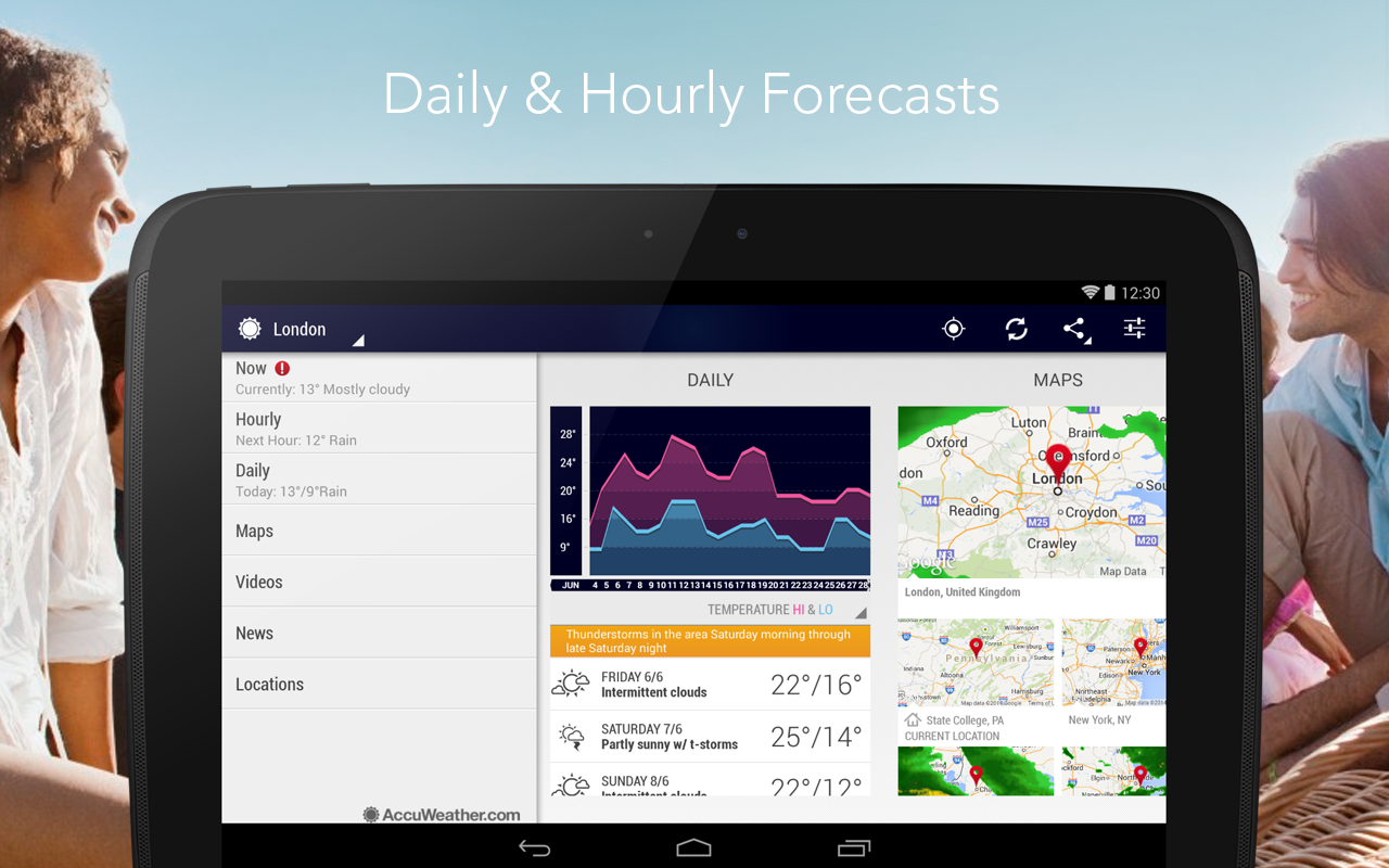 10 Cool Android Weather Apps With Hot Material Design, Clear Simplicity ...