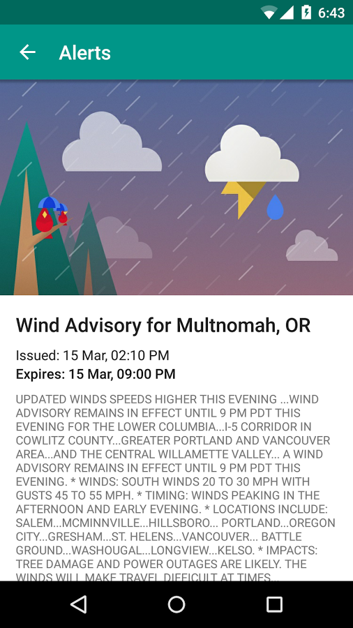 10 Cool Android Weather Apps With Hot Material Design, Clear Simplicity ...