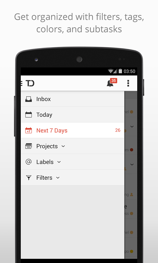 Todoist Gets A "Pretty" Big Revamp With Material Design, Gestures ...