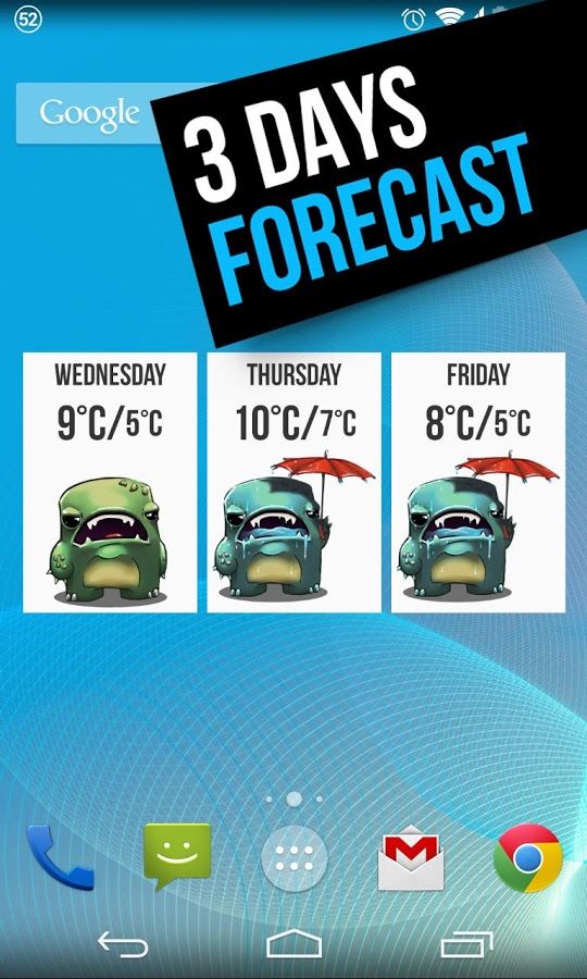 10 Cool Android Weather Apps With Hot Material Design, Clear Simplicity ...
