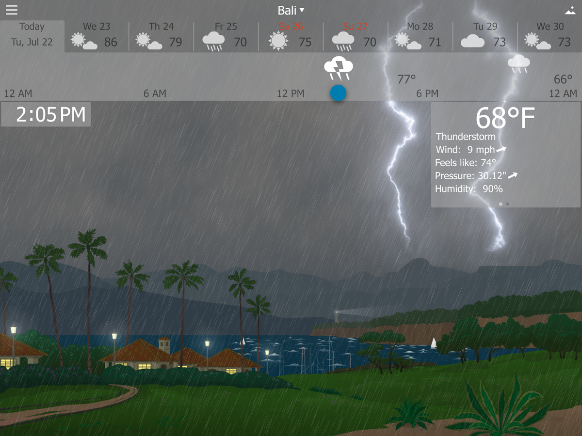 10 Cool Android Weather Apps With Hot Material Design, Clear Simplicity ...