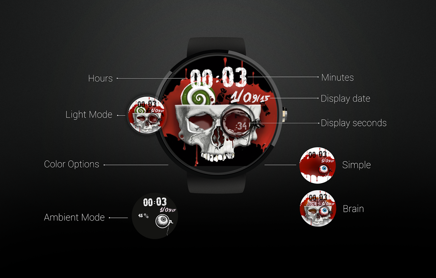 5 Android Wear Watch Faces To Make Your Wrist More Spooky This Halloween