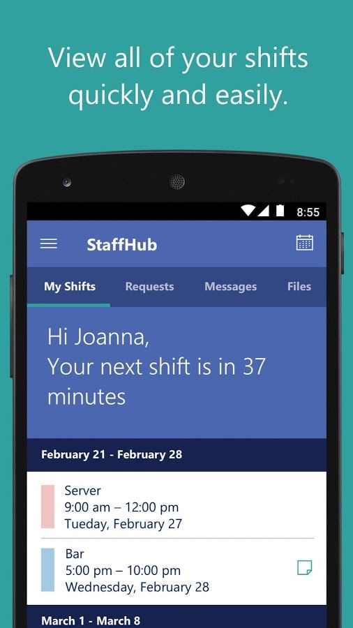 Microsoft StaffHub is a workplace shift management app for Office 365 ...