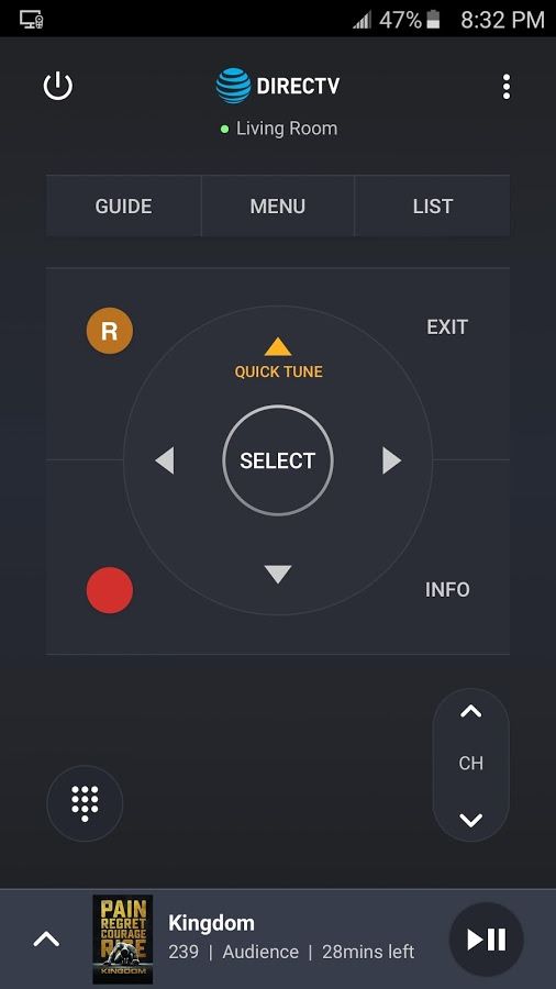 DIRECTV Remote App can control your receiver from your phone
