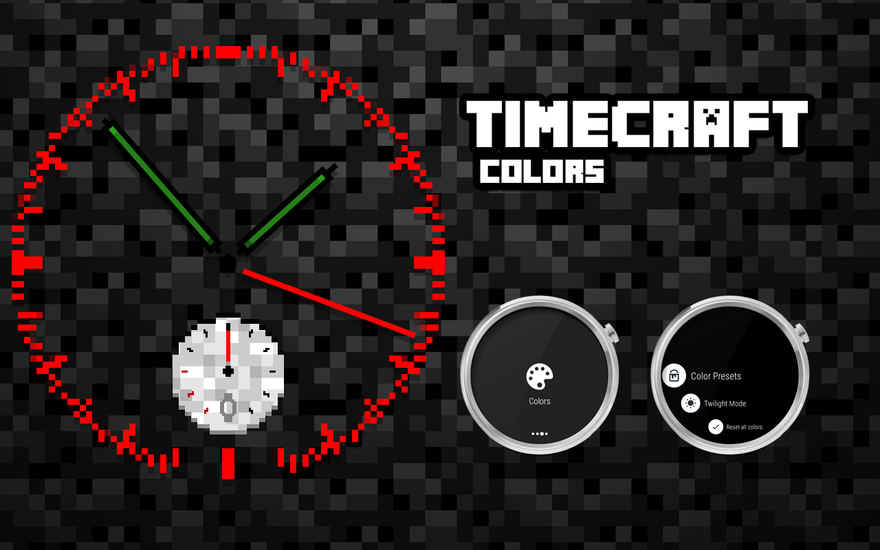 Timecraft is a cool Minecraft-inspired Android Wear watch face by Tha ...
