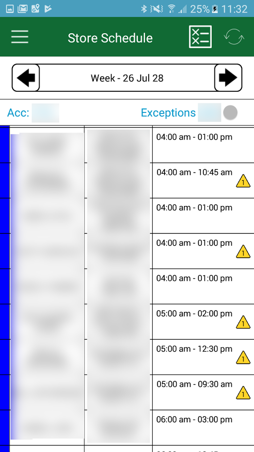 Employee Shift Schedule App