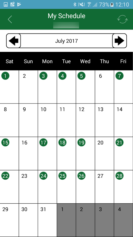Employee Shift Schedule App