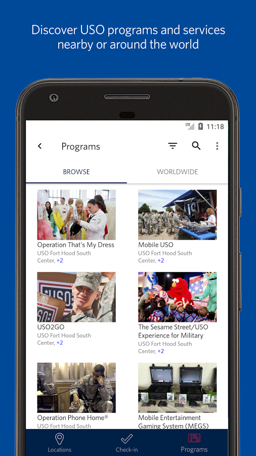 The USO gets a well-designed Android application