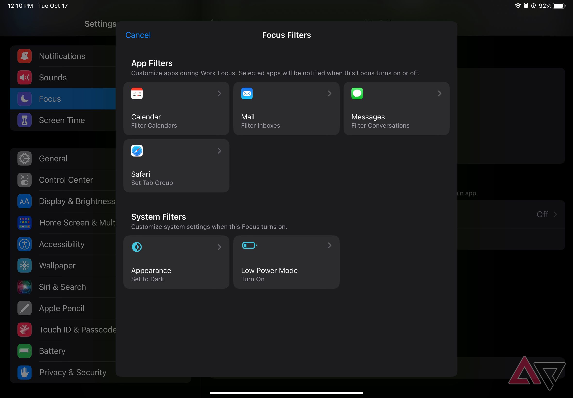How to use Focus modes on iOS